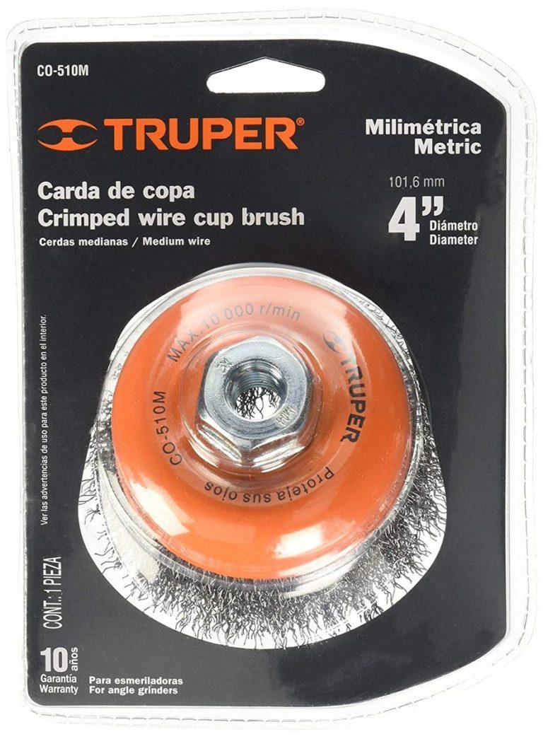 CARDA COPA P/ESMERIL 4″ ALAMBRE ONDULADO STD TRUPER 11529 – Triplay y ...