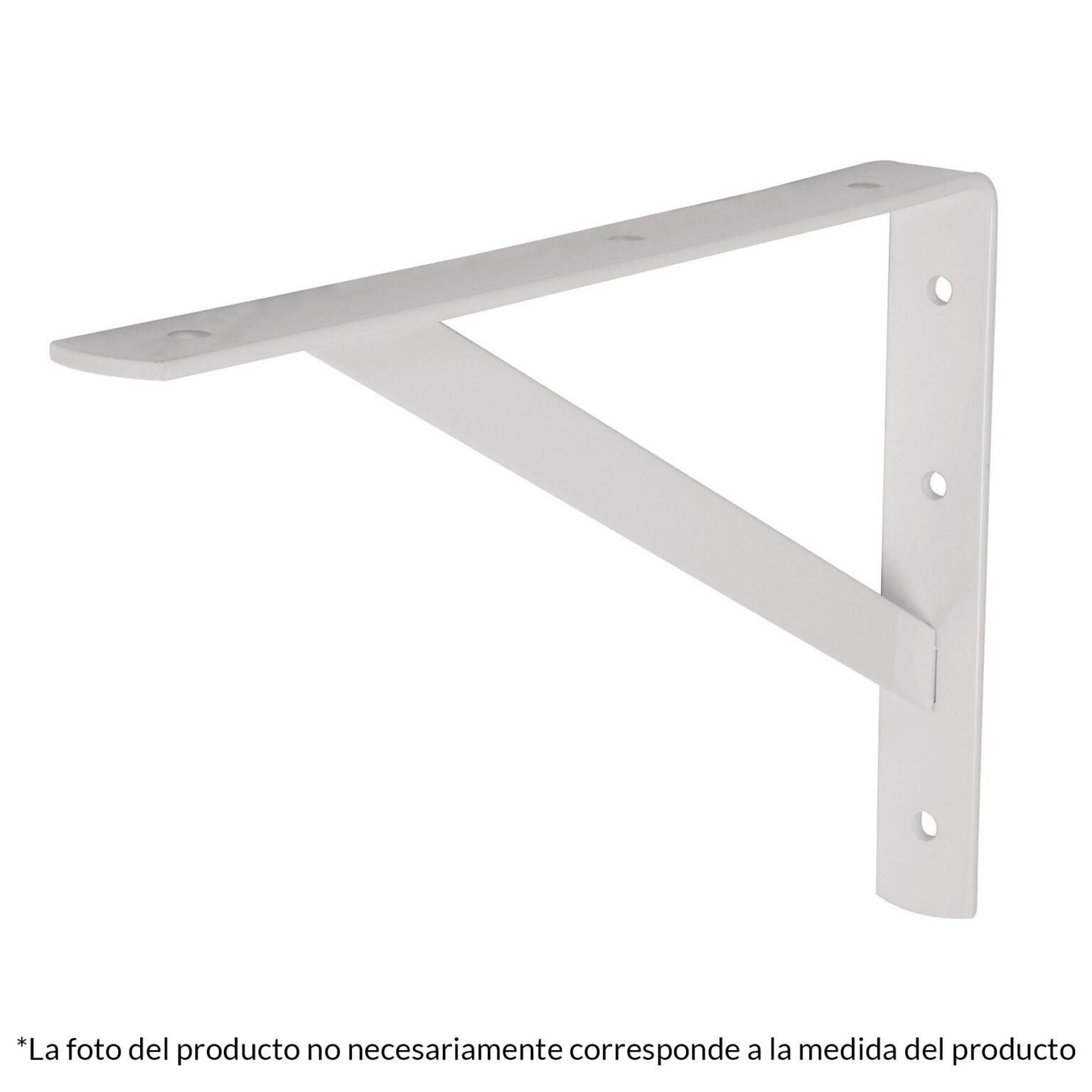 MENSULA REFORZADA BLANCA 8″ X 12″ FIERO 44670 – Triplay y Herrajes López